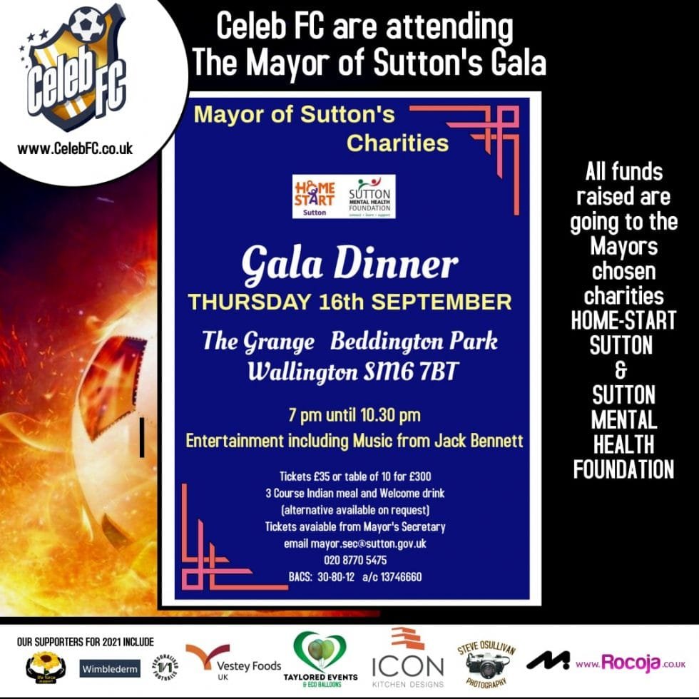 The Mayor of Sutton Charity Gala. - Charity Football | Celeb FC